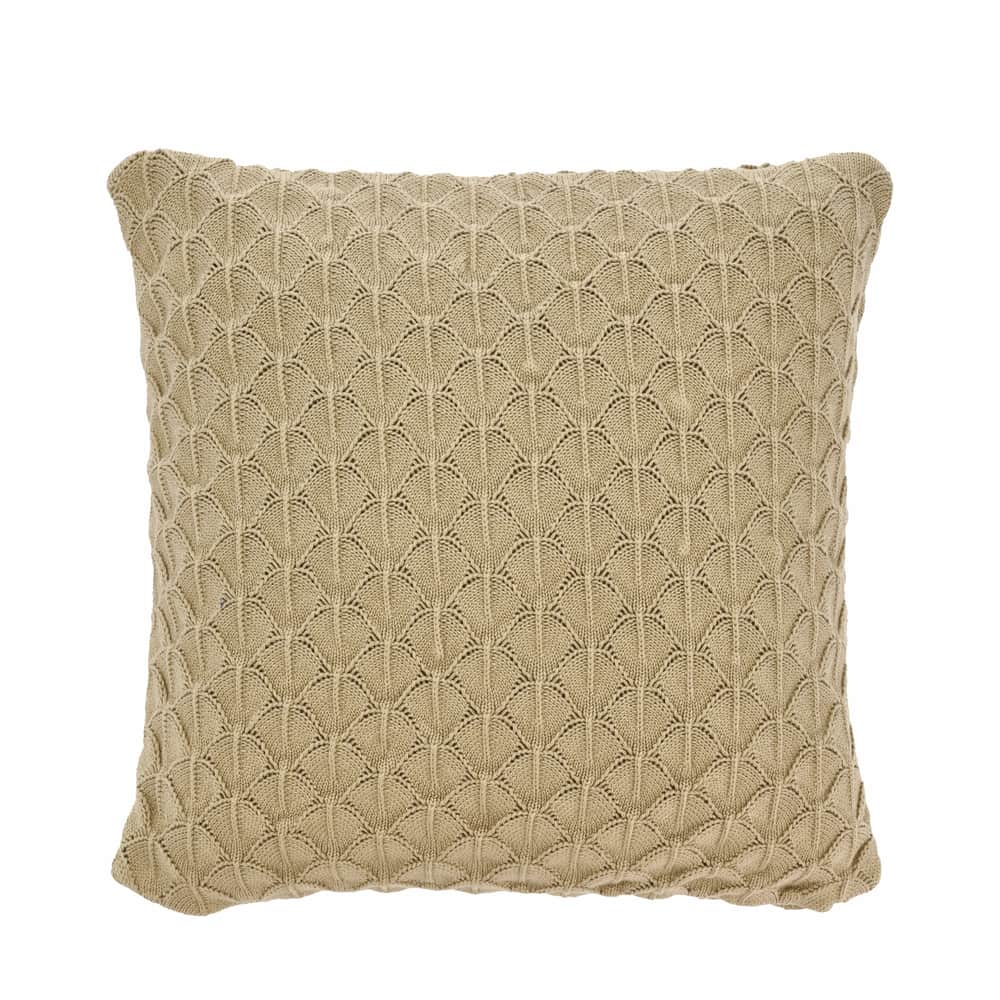 Södahl - Kammusling Pude - B 45 x L 45 cm - 100% bomuld - Taupe | Imerco