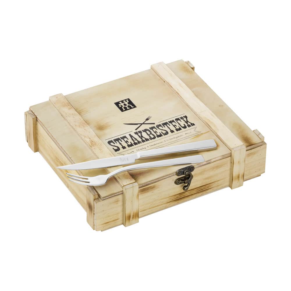 Zwilling - Grill Bestiksæt - 12 dele - 6 kuverter - Rustfrit stål ...