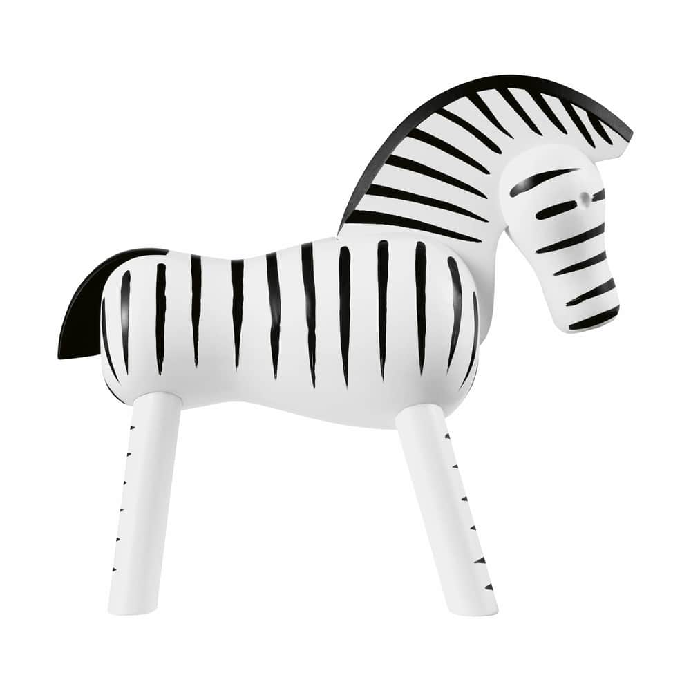 Kay Bojesen - Zebra - H 14 cm - Bøgetræ - Hvid/sort | Imerco