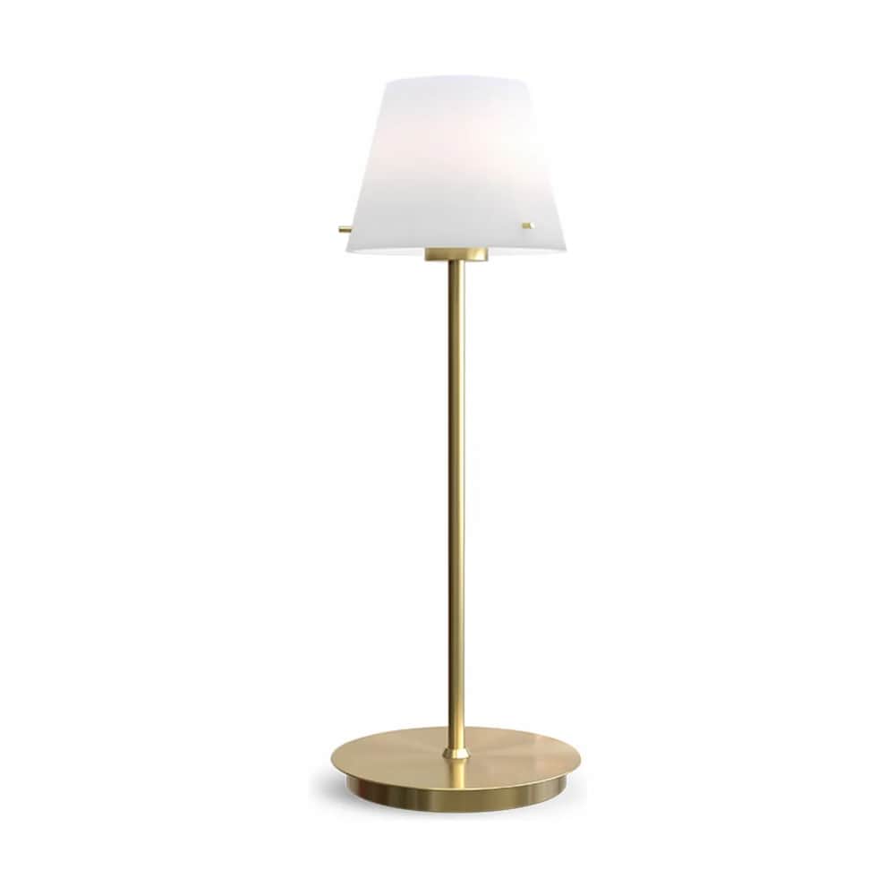 Herstal - Gil Bordlampe - H 33,5 cm - Metal/glas - Satin messing | Imerco