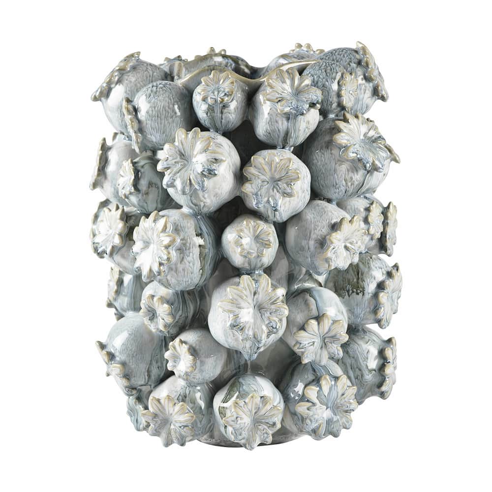 Villa Collection - Vase/skjuler - H 29,5 cm - Stentøj - Ballad blue ...