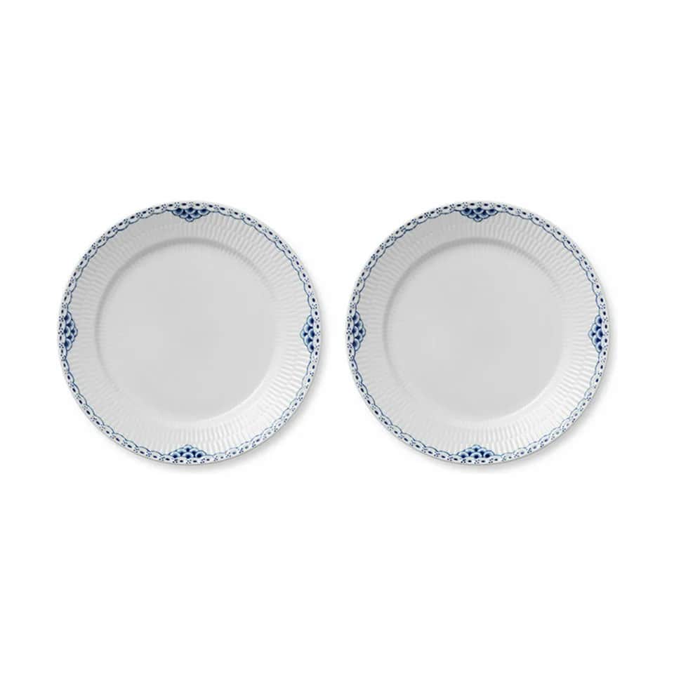 Royal Copenhagen - Prinsesse Middagstallerken - 2 stk. - Ø 27 cm ...