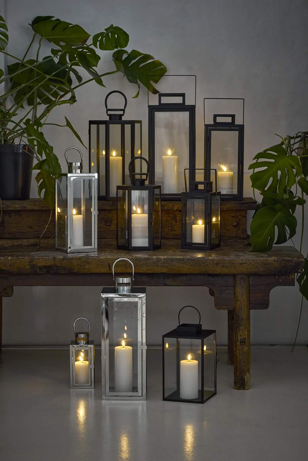 CASA Living - Lanterne - H 34 cm - Metal/glas - Sort | Imerco