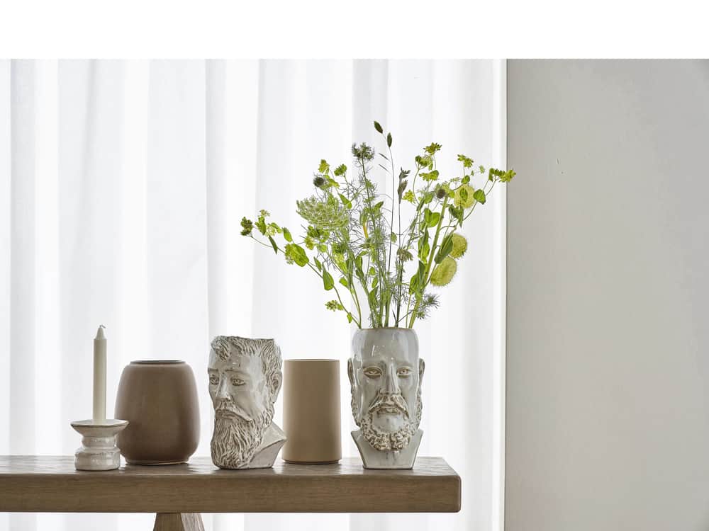 Villa Collection - Vase - H 26 cm - Stentøj - Hvid | Imerco