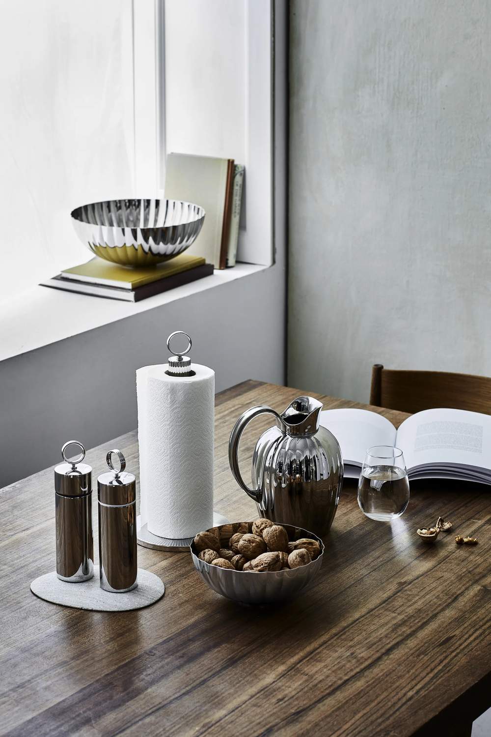 Georg Jensen - Bernadotte Kværnsæt - H 18,8 cm - Rustfrit stål - Blank ...