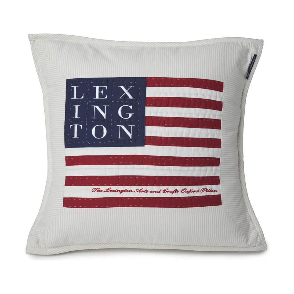 Lexington - Logo Art & Crafts Sham Pudebetræk - H 50 x B 50 cm - Bomuld ...