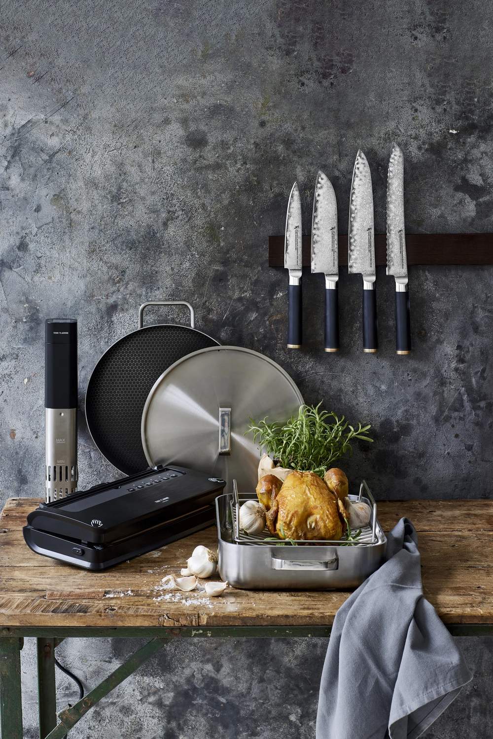 Timm Vladimir Kitchen - Universalkniv - L 15 cm - Damaskusstål/POM ...
