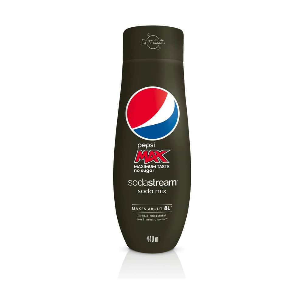 SodaStream - Sirup - Pepsi Max - 440 ml - Giver ca. 8 liter færdig drik ...