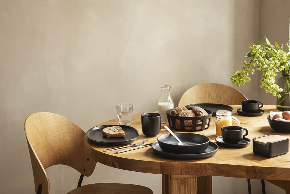 Eva Solo - Nordic Kitchen Oval Tallerken - Ø 32 cm - Stentøj - Sort ...