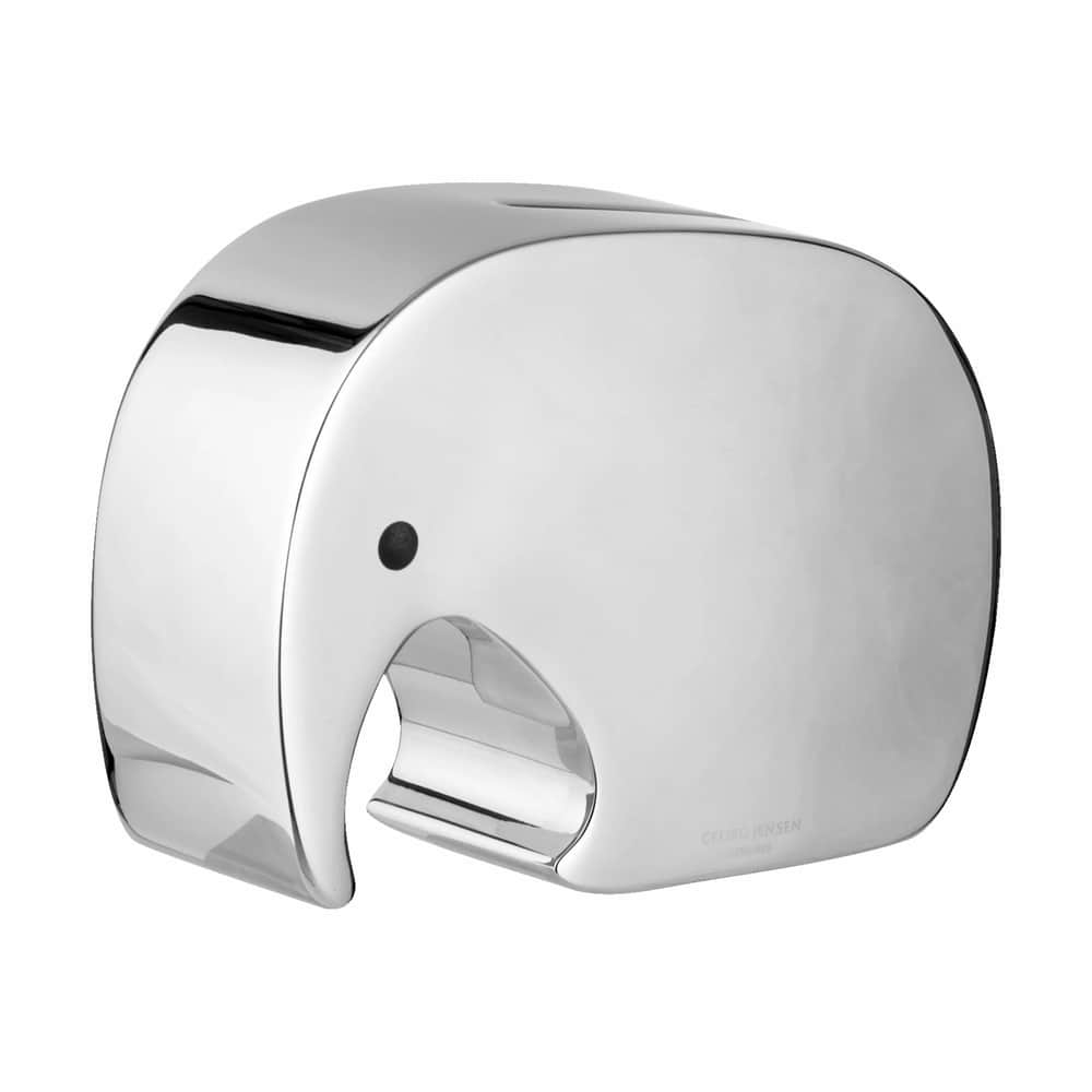 Georg Jensen - Miniphant Sparegris - H 8,7 x B 12,4 cm - Rustfrit stål ...