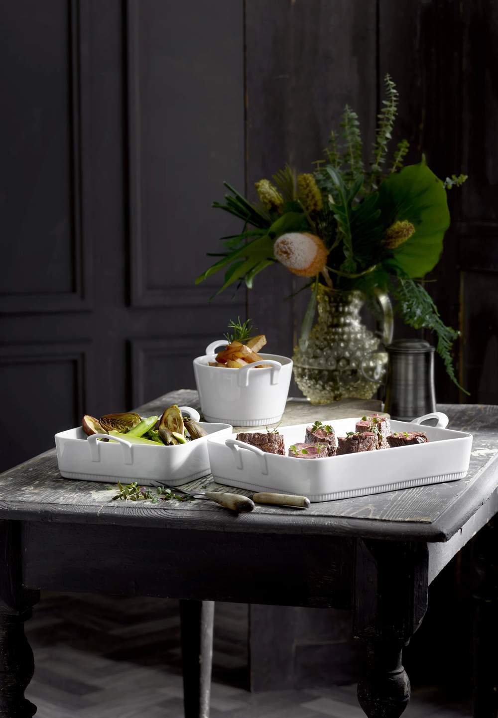 Pillivuyt - Toulouse Lasagnefad - L 34 x B 24,5 cm – Porcelæn – Hvid ...
