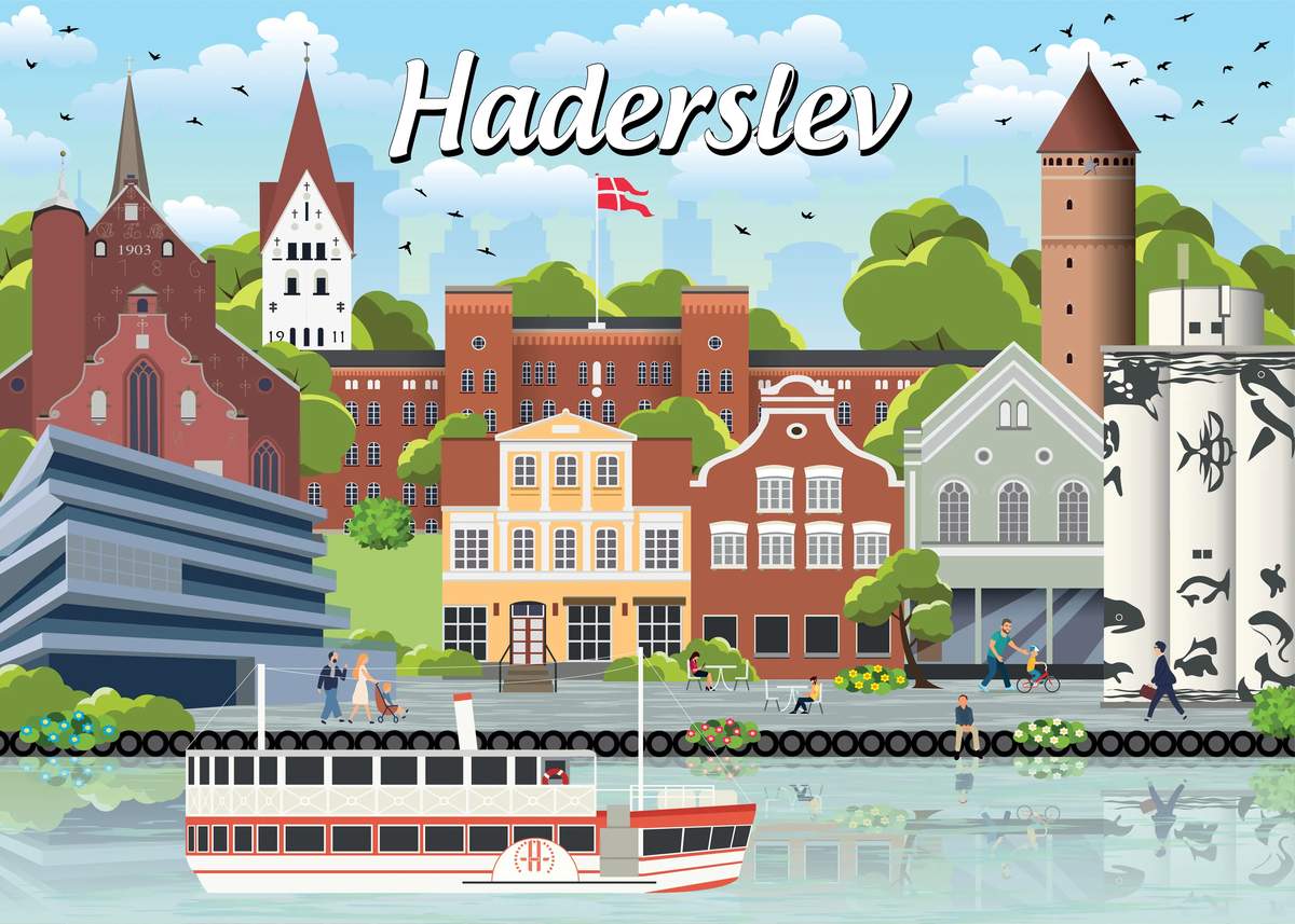 1Conzept - By-koncept Puslespil - Haderslev - 1000 brikker | Imerco