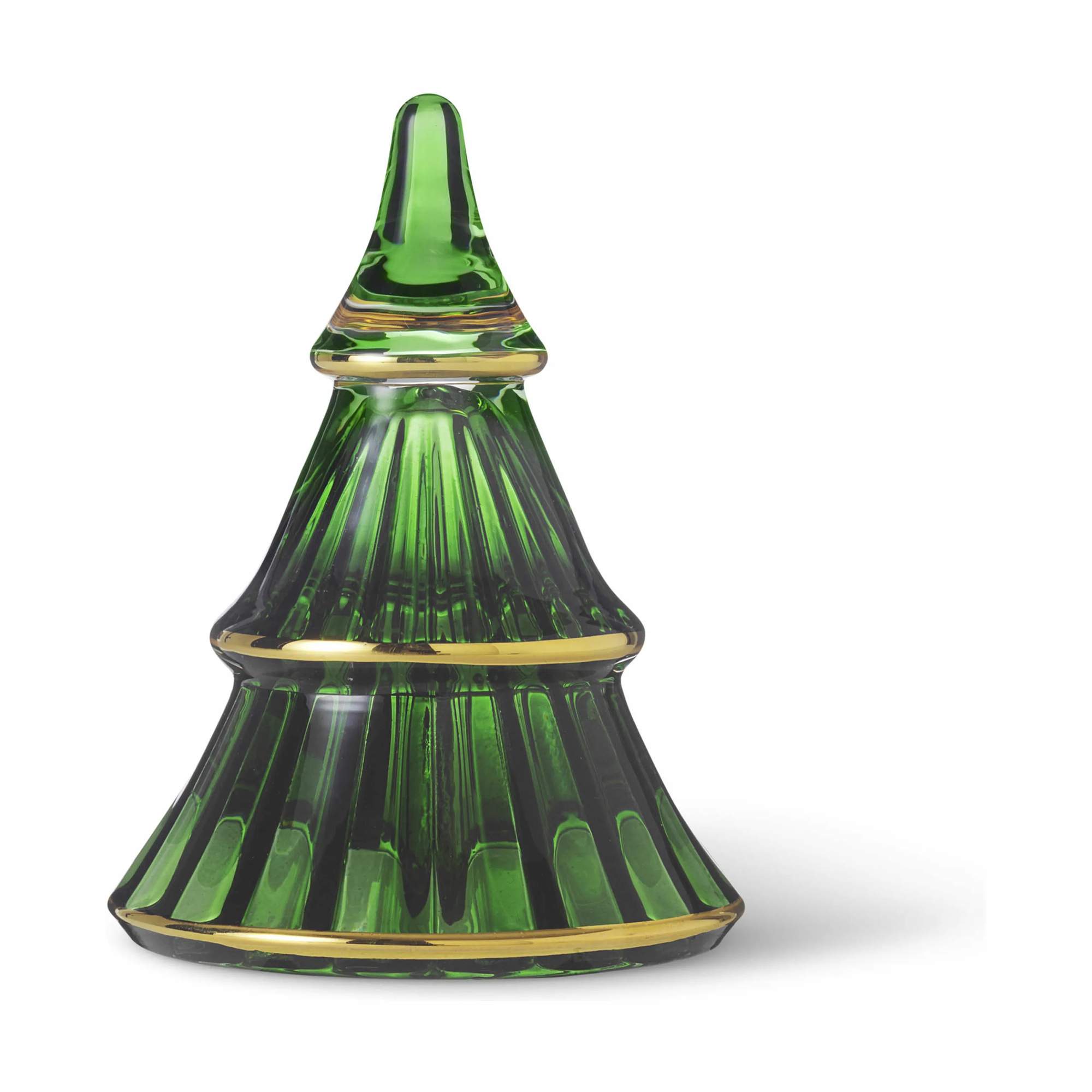 Holmegaard - Fairytales Juletræ - H 9 cm - Glas - Grøn/guld | Imerco