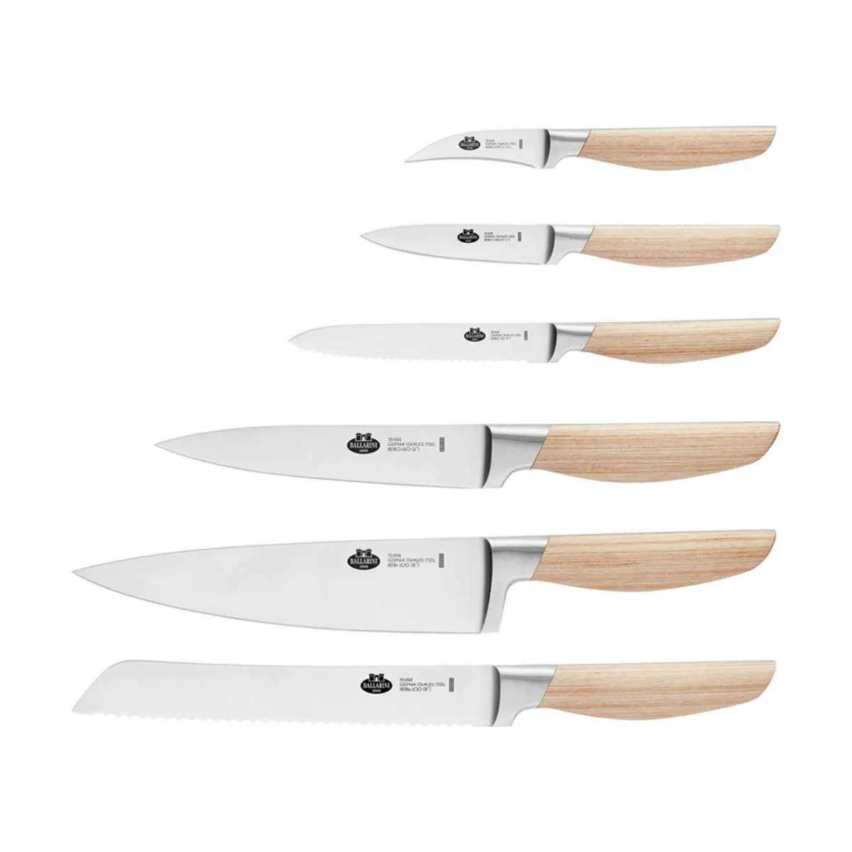 Knivblokke med knive – Cook & Baker, Lion Sabatier, Zwilling mm