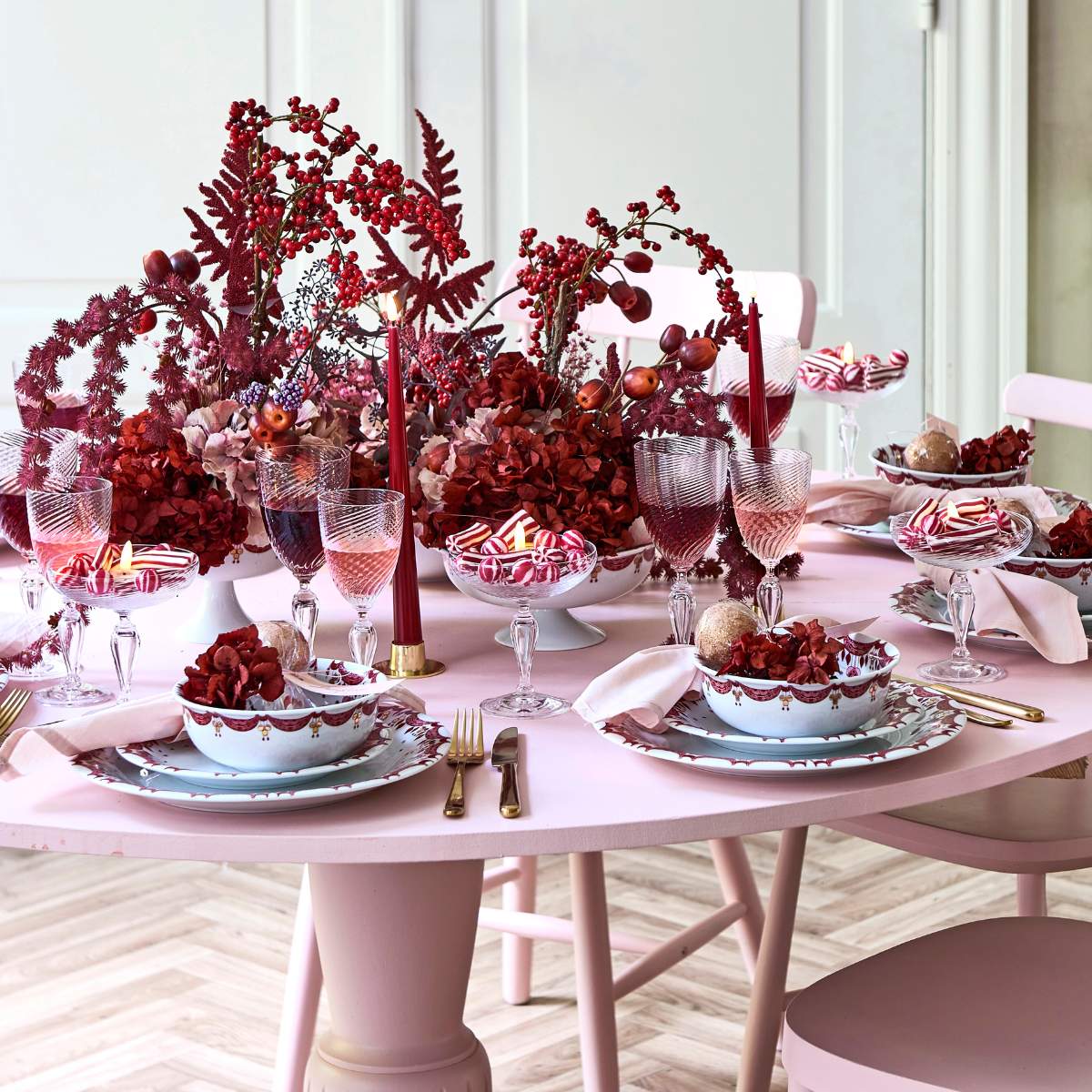 Inspiration til funklende fine juleborde