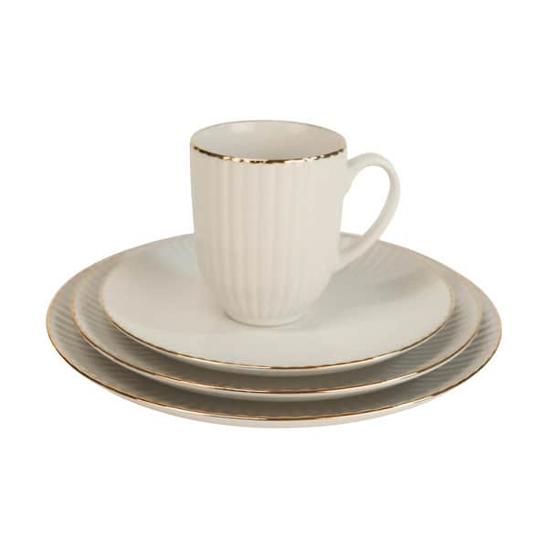 CASA Living - Daisy Gold Krus - 35 cl - Hvid/guldfarvet | Imerco