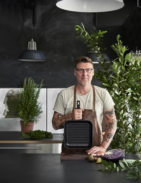 Timm Vladimir Kitchen - Grillpande - Ø 25 cm - Støbejern - Sort | Imerco