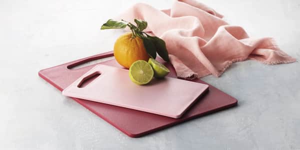 by Ditte Julie - Skærebræt - 2 stk. - B 25/35 cm - Bioplastik - Rosa ...