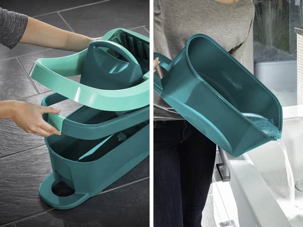 Leifheit - Profi XL Mobile Gulvspand - 8 liter - Plastik - Turkis | Imerco