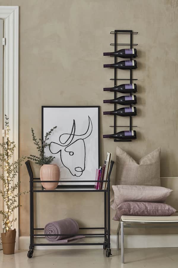 CASA Living - Vinreol - 10 flasker - Metal - Sort | Imerco