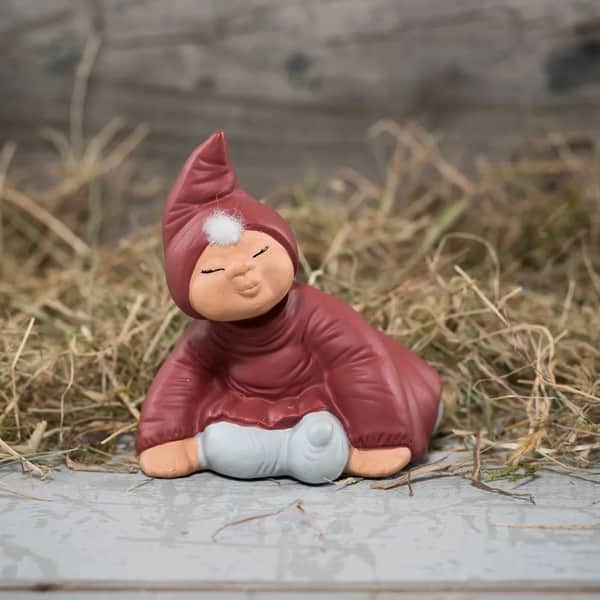 Klarborg - Årsnissepar 2004 Clara & Conrad - H 13 cm - Keramik - Rød ...