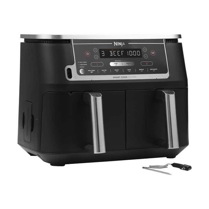 Ninja - Max Dual Airfryer m. termometer - 2 x 4,75 liter - 2470 Watt ...