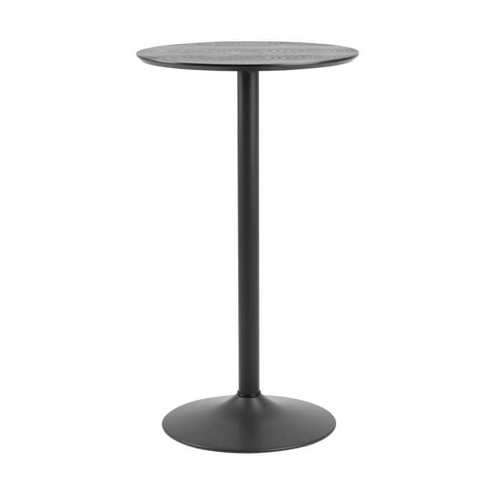 CASA Living - Ibiza Barbord - Ø 60 x H 105 cm - Finer/metal - Sort | Imerco