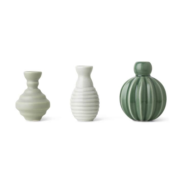 Dottir - Samsurium Minibell Vase - 3 stk. - Porcelæn - Grøn | Imerco