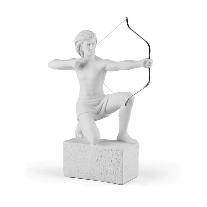 Christel Marott - Stjernetegn - Skytte - H 24 cm - Polyresin - Hvid ...